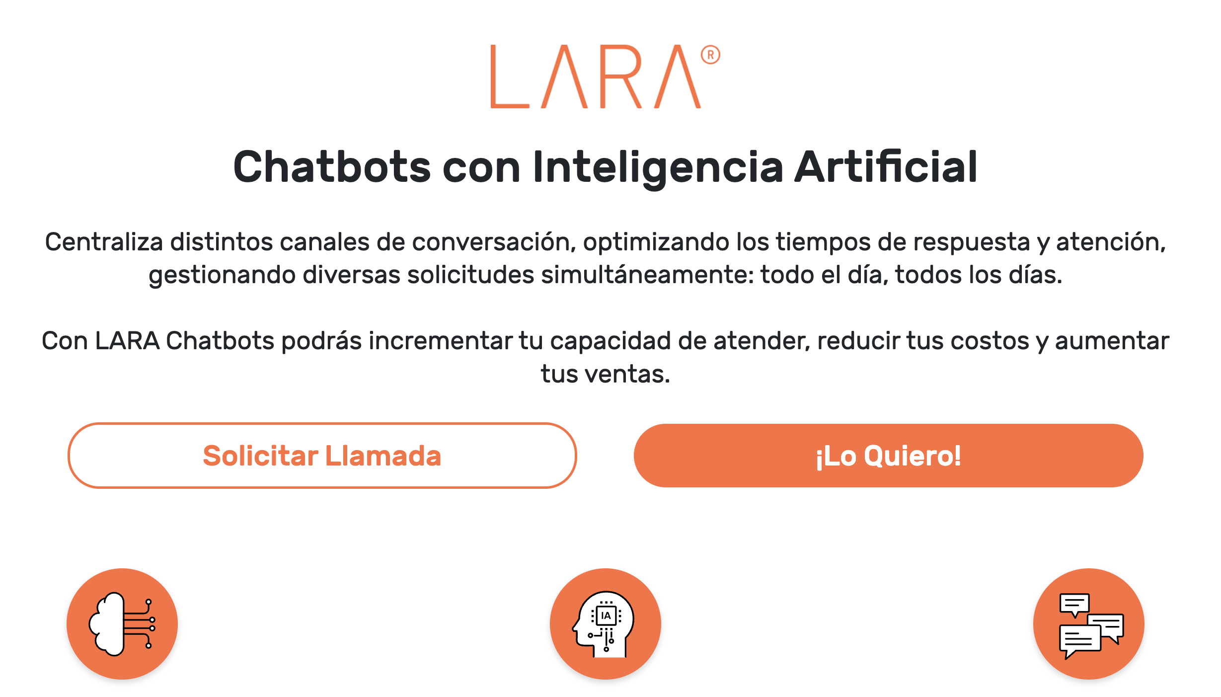 LARA Chatbots y ChatGTP para Empresas en MINUTOS